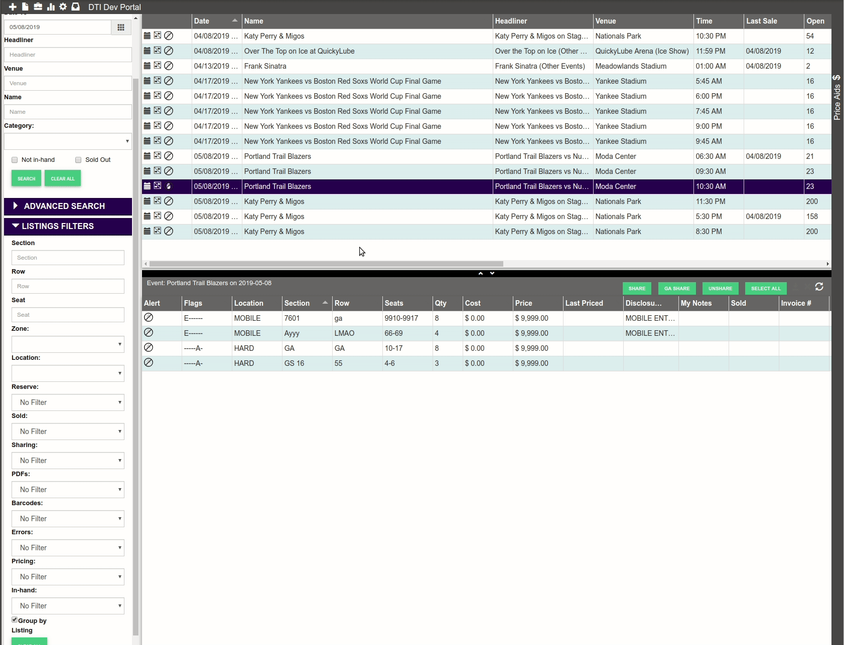 NEW FEATURE: Customizing Portal Columns on the Manage Inventory Page – DTI
