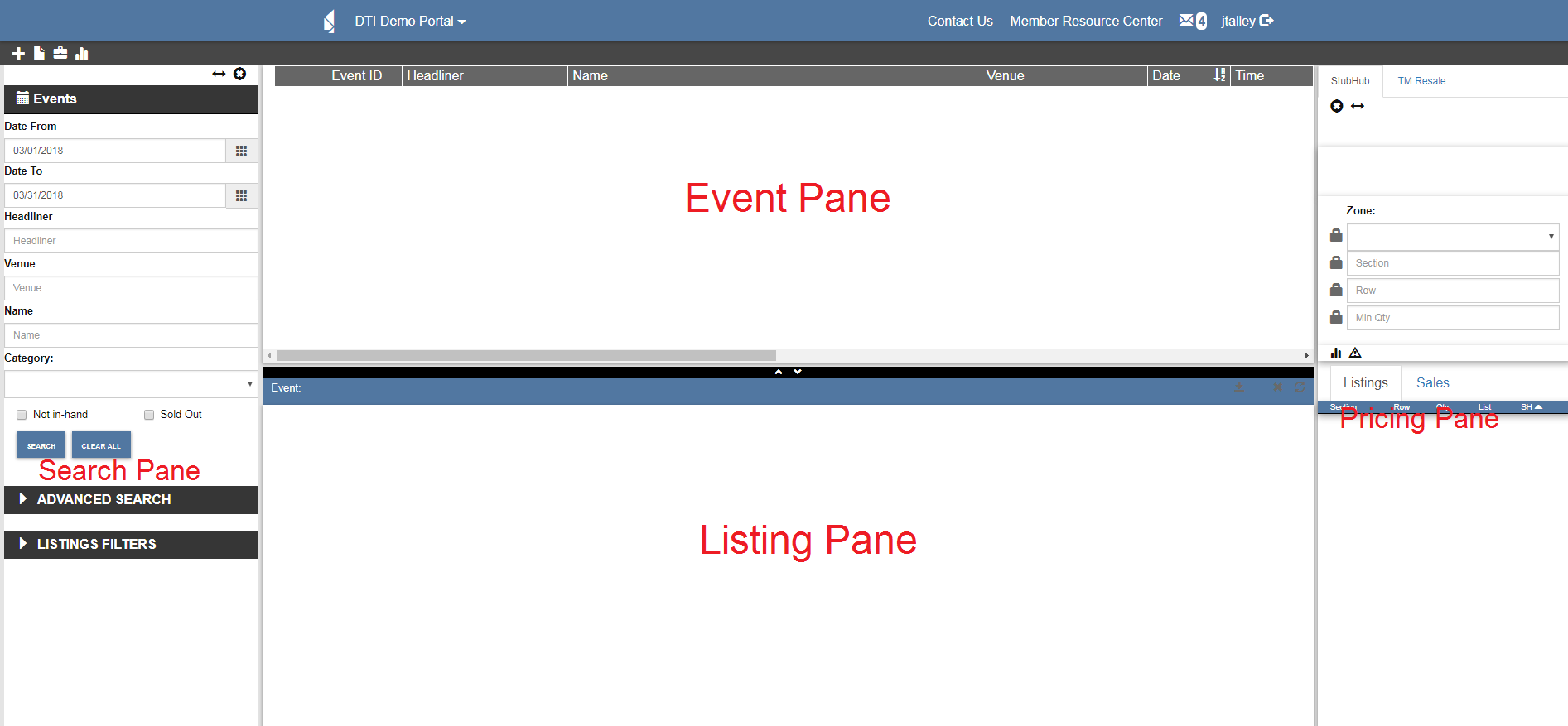 Your DTI Portal: Manage Inventory Page (Part II: The Event Pane) – DTI